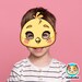 Chick Paper Mask Printable for Kids, Toddler Activity, Farm Animals ...