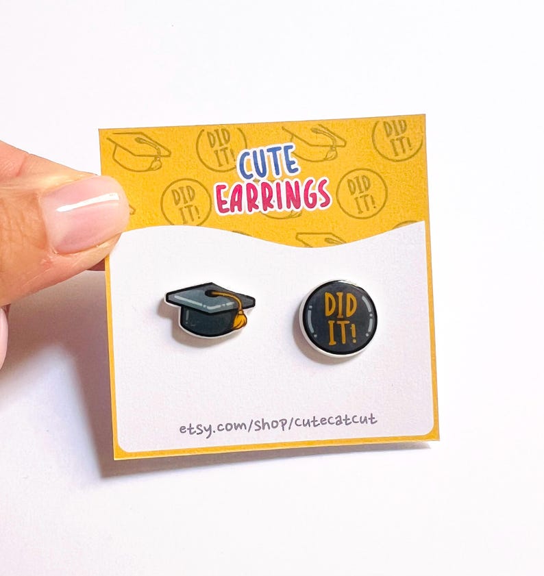 Graduation Cap Earrings, Graduation Jewelry, Graduation Gift Earrings ...
