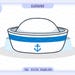 Sailor Cap Paper Crown Printable for Kids, Sailor Cap Hat Fun Kids ...