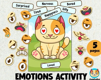 Dinosaur Themed Emotions and Feelings Printable Activity. Dino Toddler ...