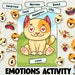 Cat Themed Emotions and Feelings Printable Activity. Cat Toddler ...