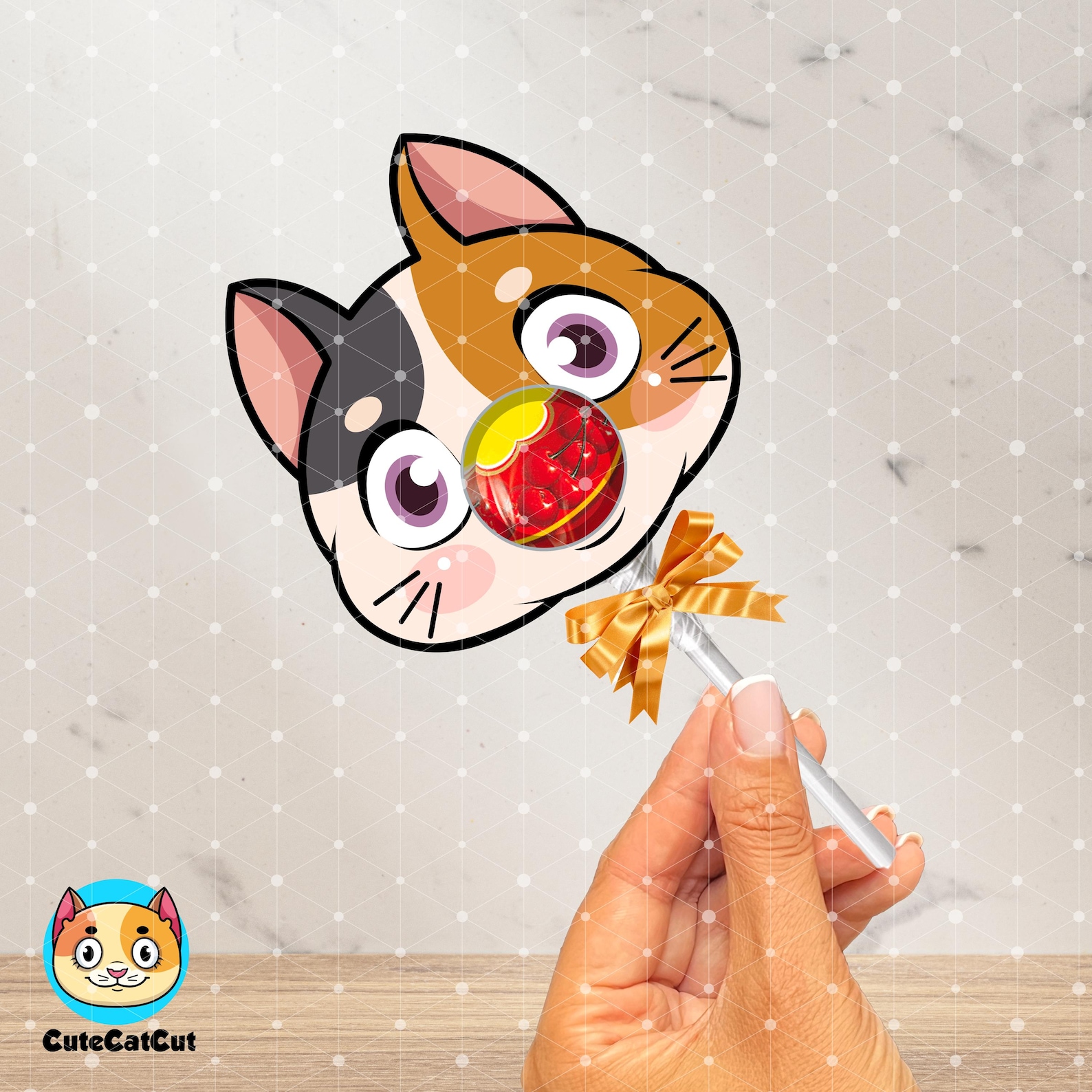Cats Lollipop Holders Printable, Kitty Lollipop Holder, Party Sucker ...