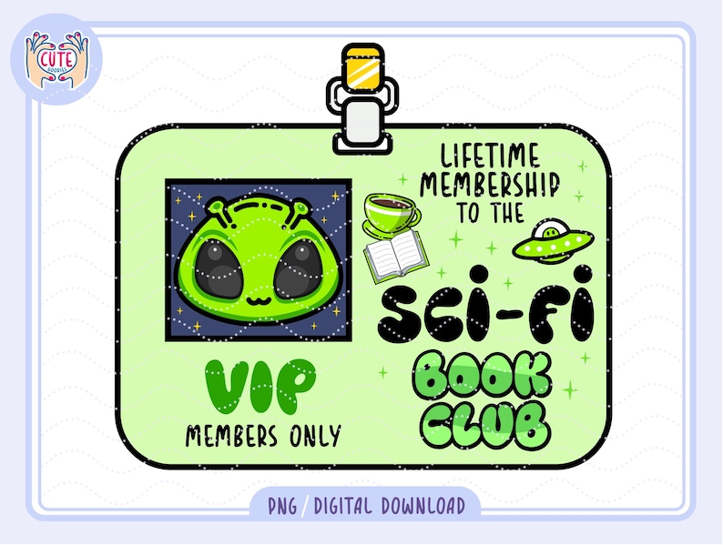 Sci-fi Book Club VIP Pass PNG Bundle (digital Download) - Etsy