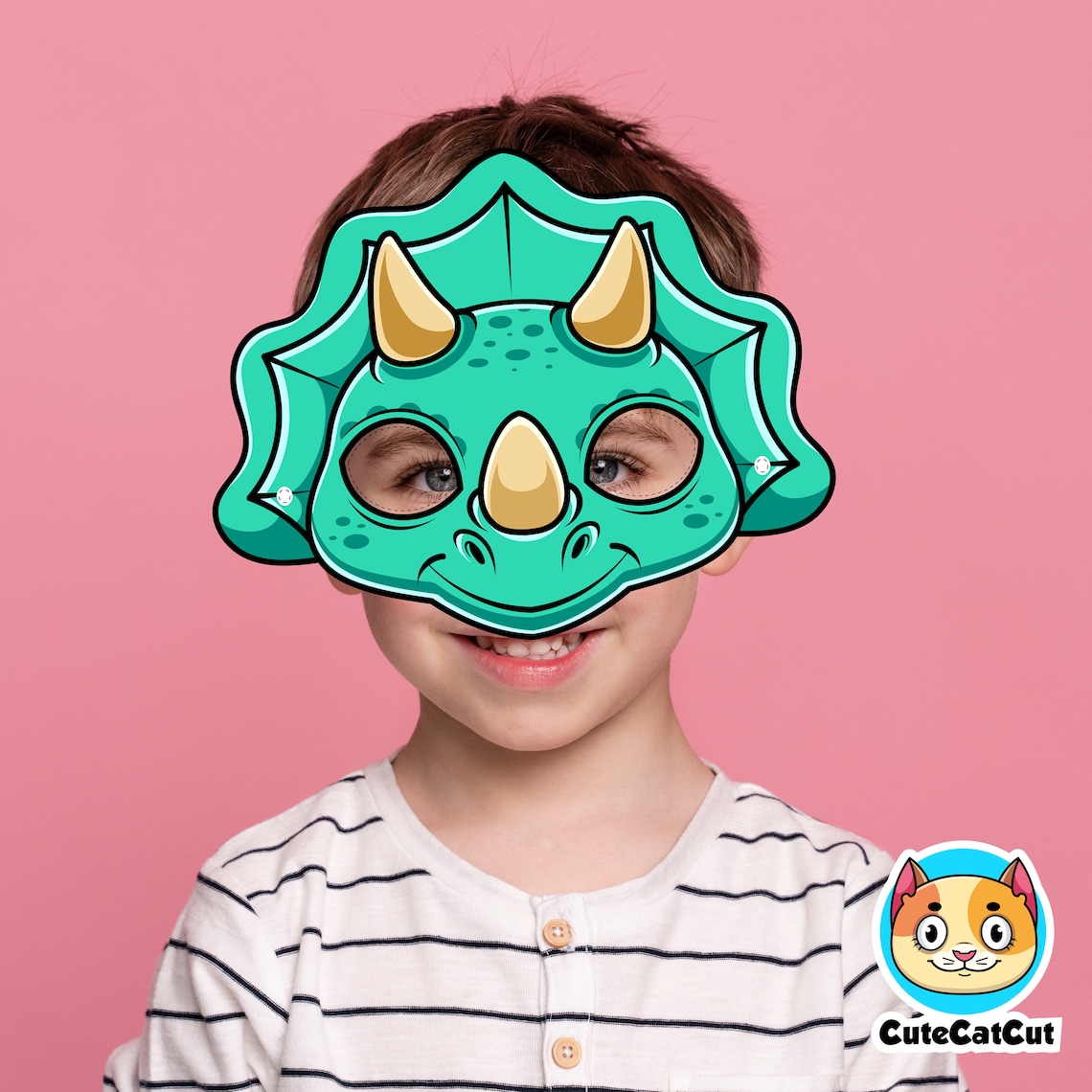 Dinosaur Mask Printable for Kids, Toddler Activity, Dinosaur Craft ...