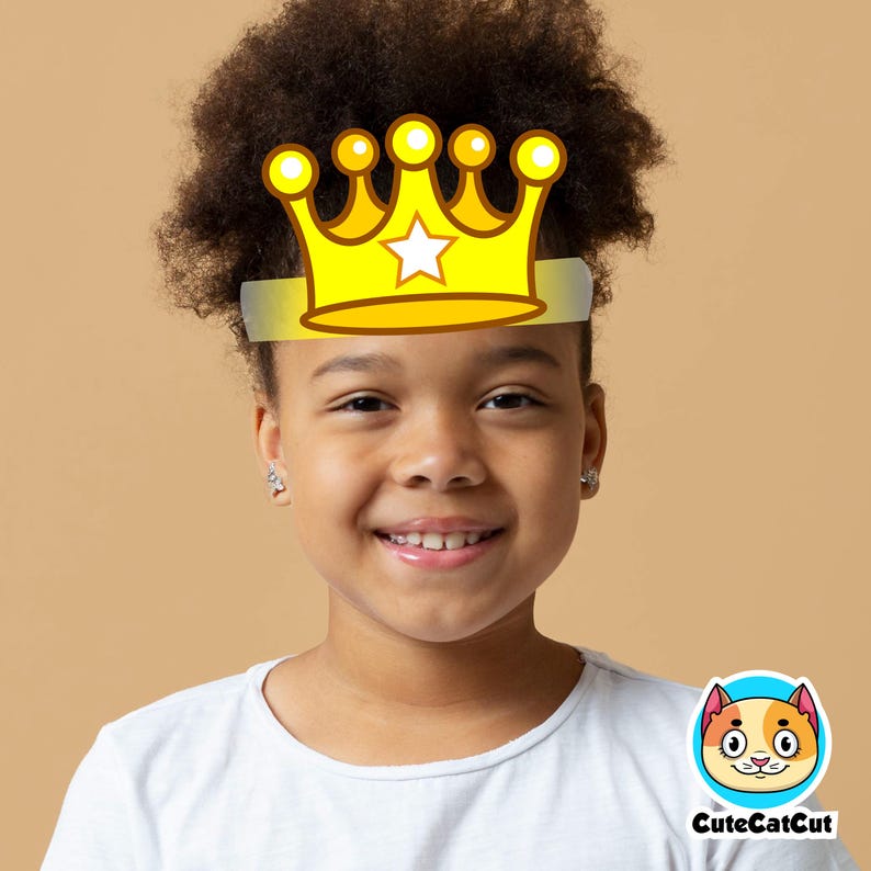King Royal Coloring Paper Crown Printable for Kids, Prince Hat Fun Kids ...