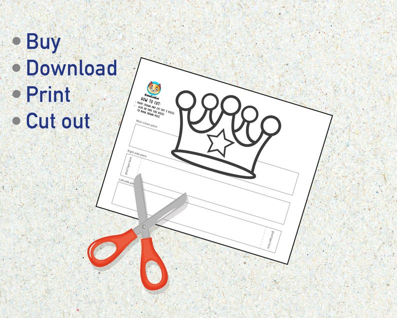 King Royal Coloring Paper Crown Printable for Kids, Prince Hat Fun Kids ...