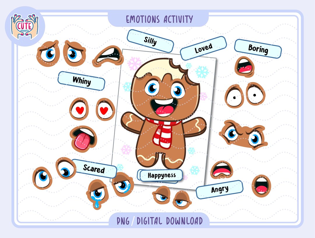 Emotions Activity for Kids, Christmas Themed Emotions and Feelings ...