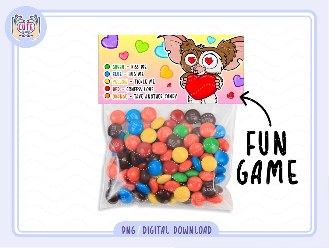 Valentines Day Treat Bag Toppers Instant Download, Valentines Day Favor ...