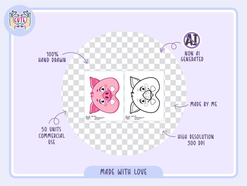 Pig Paper Mask Printable for Kids, Toddler Activity, Farm Animals Paper ...