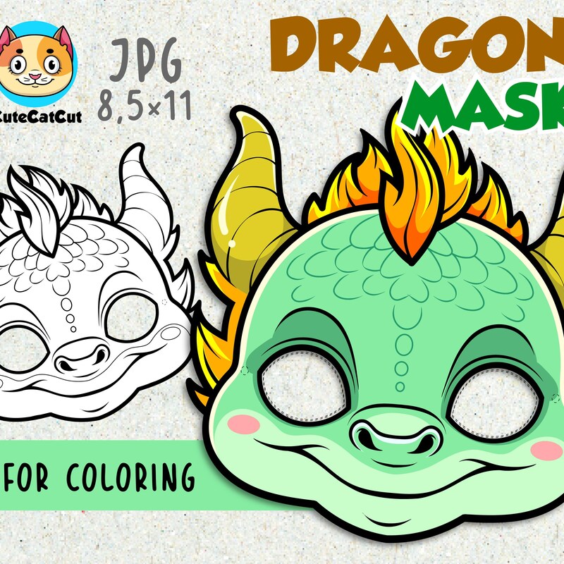 Dragon Paper Mask - Etsy