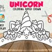 Unicorn Colouring Paper Crown Printable for Kids, Hat Fun Kids Craft ...
