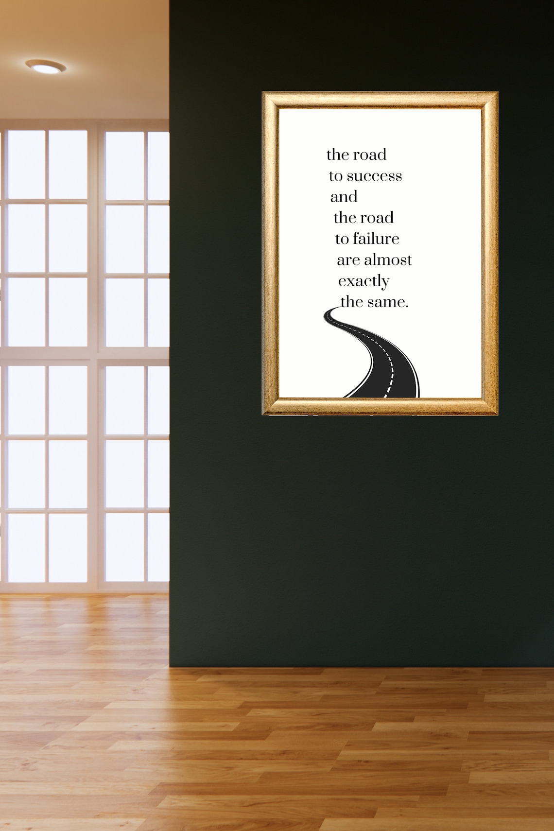 Road to Success Motivational Poster - Etsy