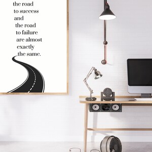 Road to Success Motivational Poster - Etsy