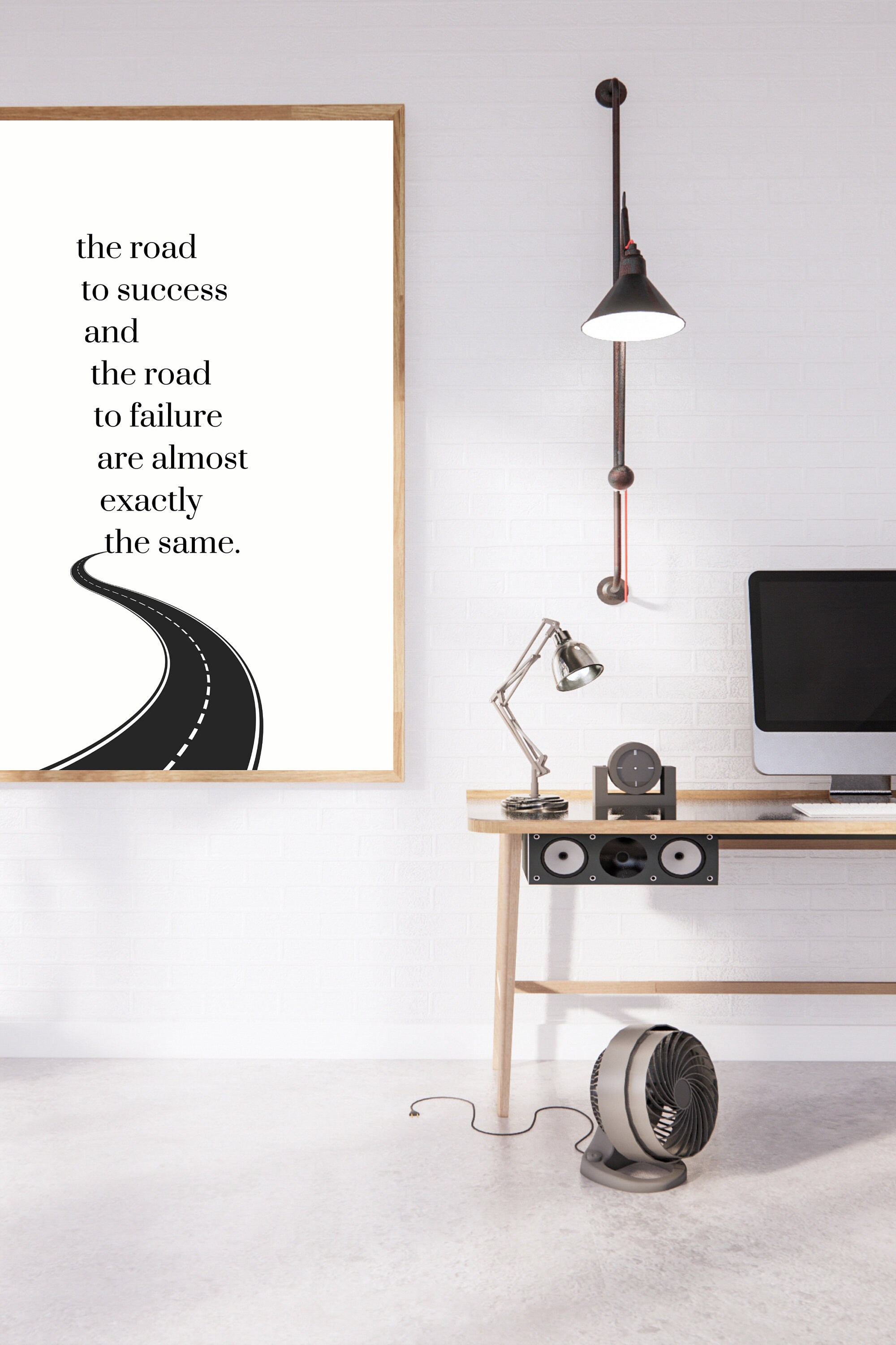 Road to Success Motivational Poster - Etsy