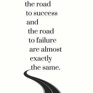 Road to Success Motivational Poster - Etsy