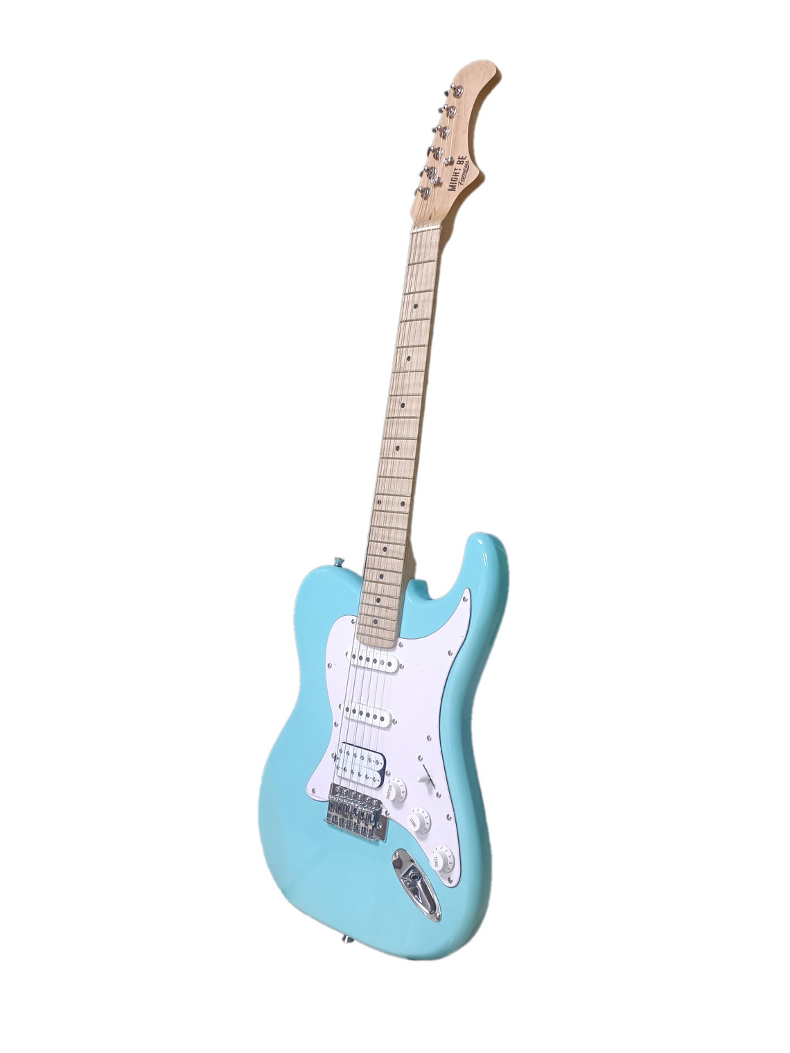 Blue Electric Guitar Made by Might Be Famous - Etsy