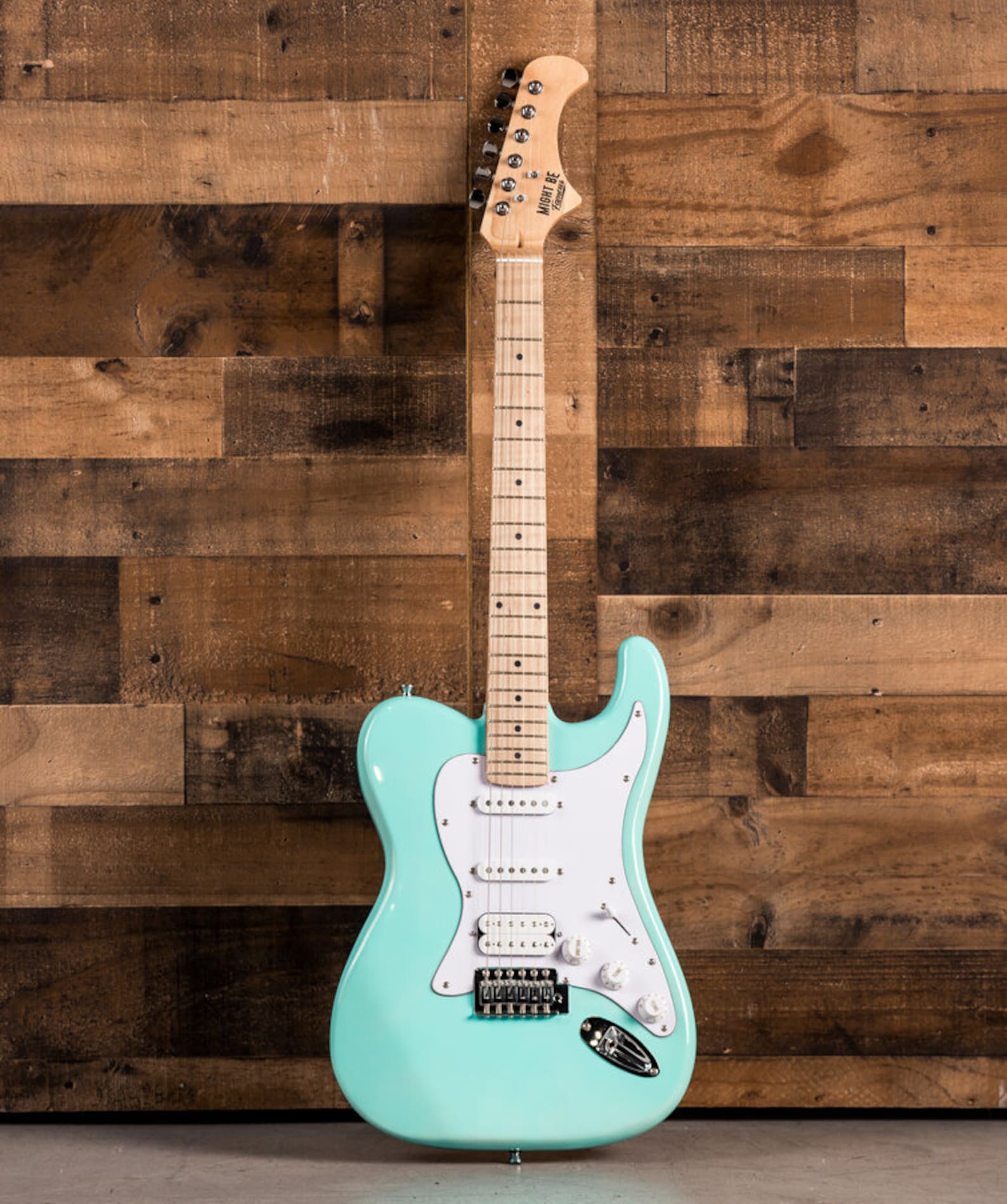 Blue Electric Guitar Made by Might Be Famous - Etsy