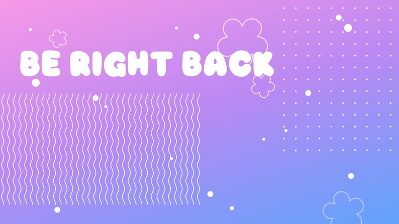 ANIMATED Stream Overlays / Starting Soon / Be Right Back / Thanks for ...