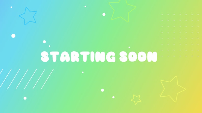 ANIMATED Stream Overlays / Starting Soon / Be Right Back / Thanks for ...