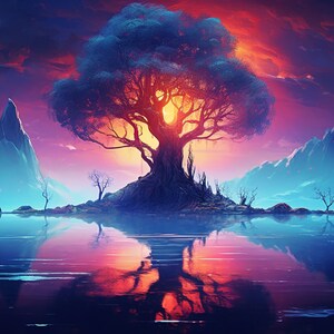 Ethereal Tree Digital Art Download - Etsy