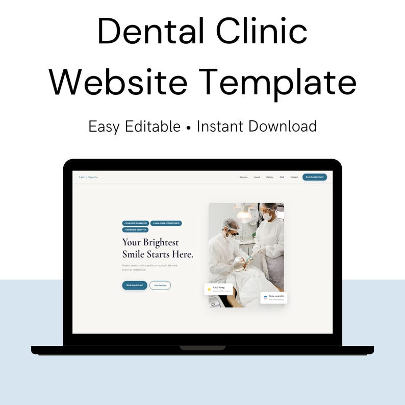 Dentist Website Template | HTML CSS JS | Editable Dental Clinic Website ...
