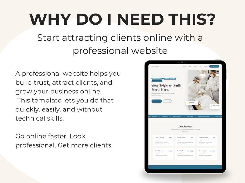 Dentist Website Template | HTML CSS JS | Editable Dental Clinic Website ...