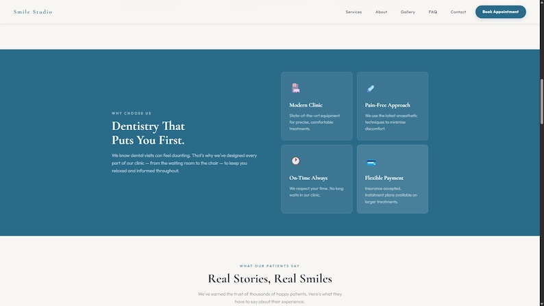 Dentist Website Template | HTML CSS JS | Editable Dental Clinic Website ...