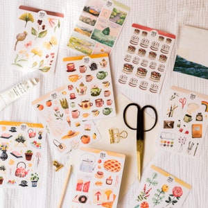 Sticker Sheet Creativity | Paper Sticker Sheet, Cute Stickers, Planner ...