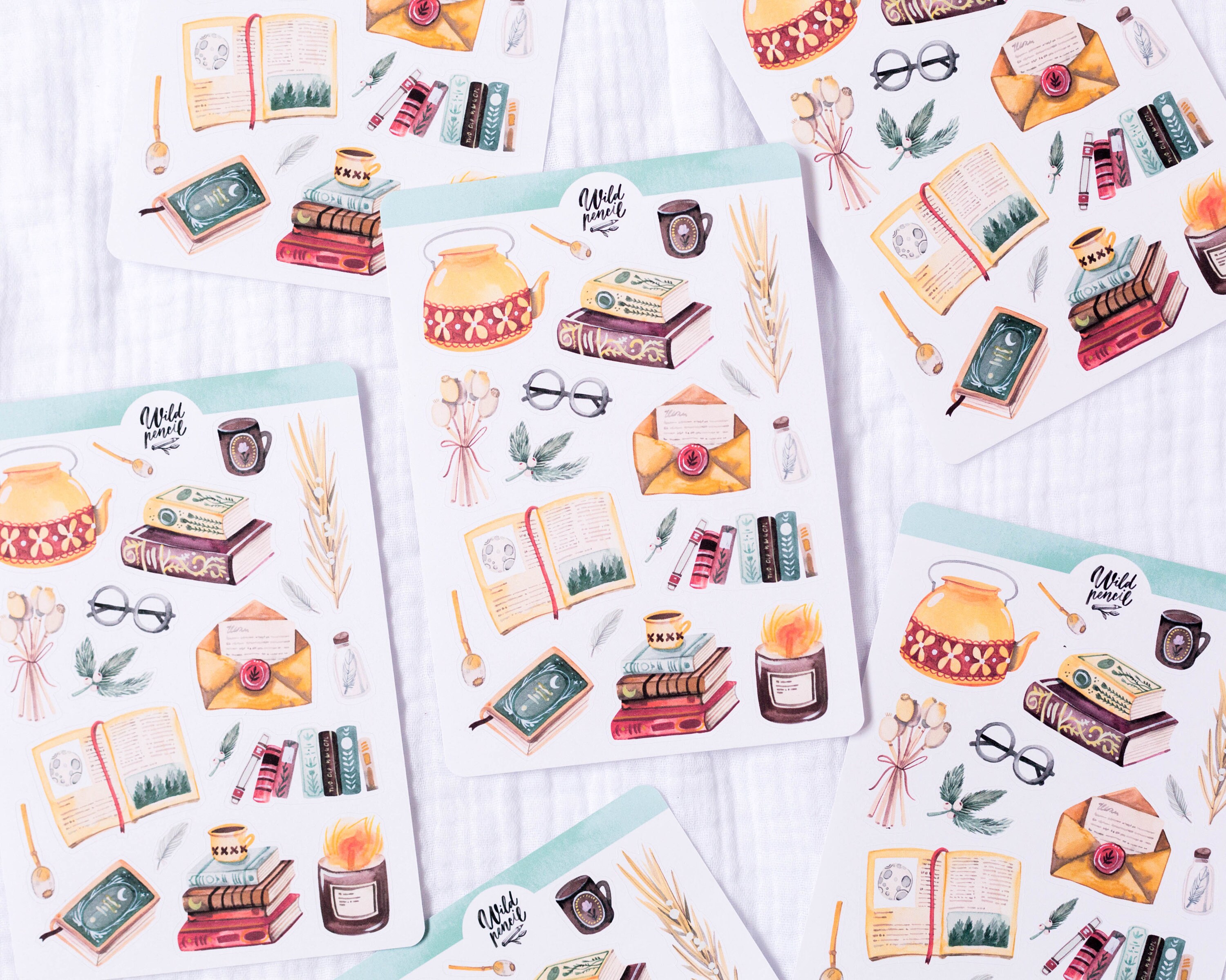 Sticker Sheet Library | Paper Sticker Sheet, Cute Stickers, Planner ...