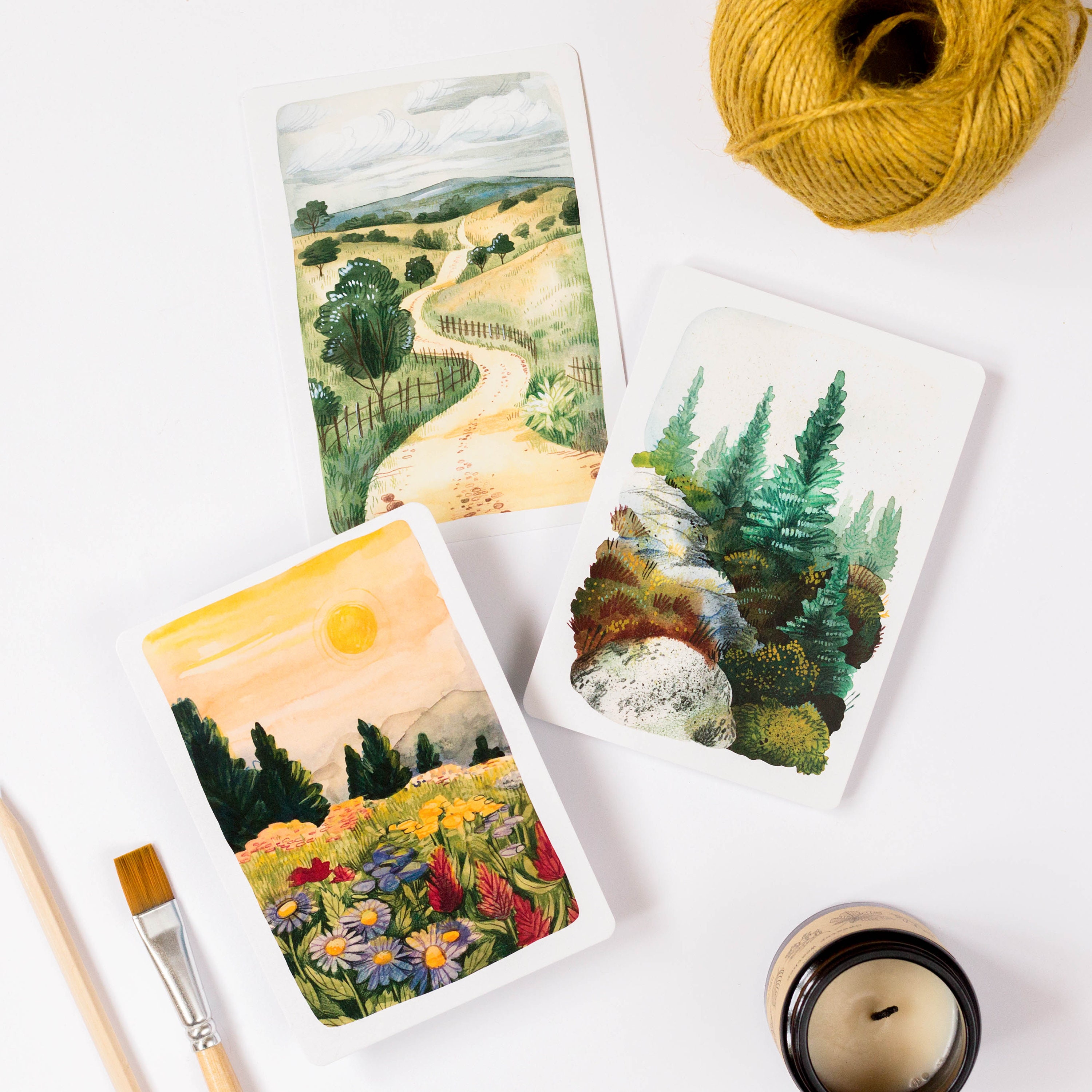 Postcard Set Landscape Postcards | A6, Mini Art Print, Postkarten ...