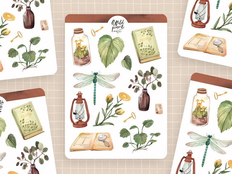 Sticker Sheet Botanica Paper Sticker Sheet Cute Stickers - Etsy