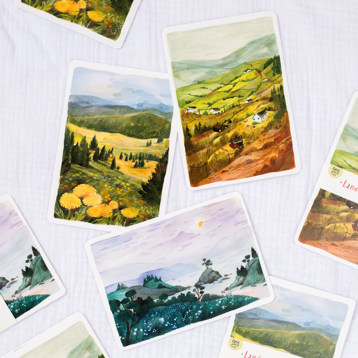 Postcard Set Landscape Postcards | A6, Mini Art Print, Postkarten ...