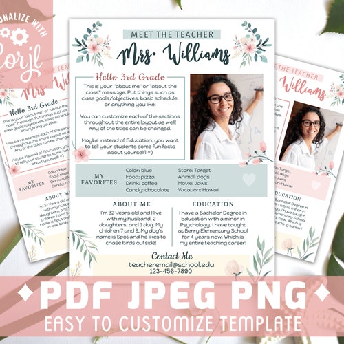 EDITABLE Pineapple Meet the Teacher Template Rainbow Pineapple - Etsy