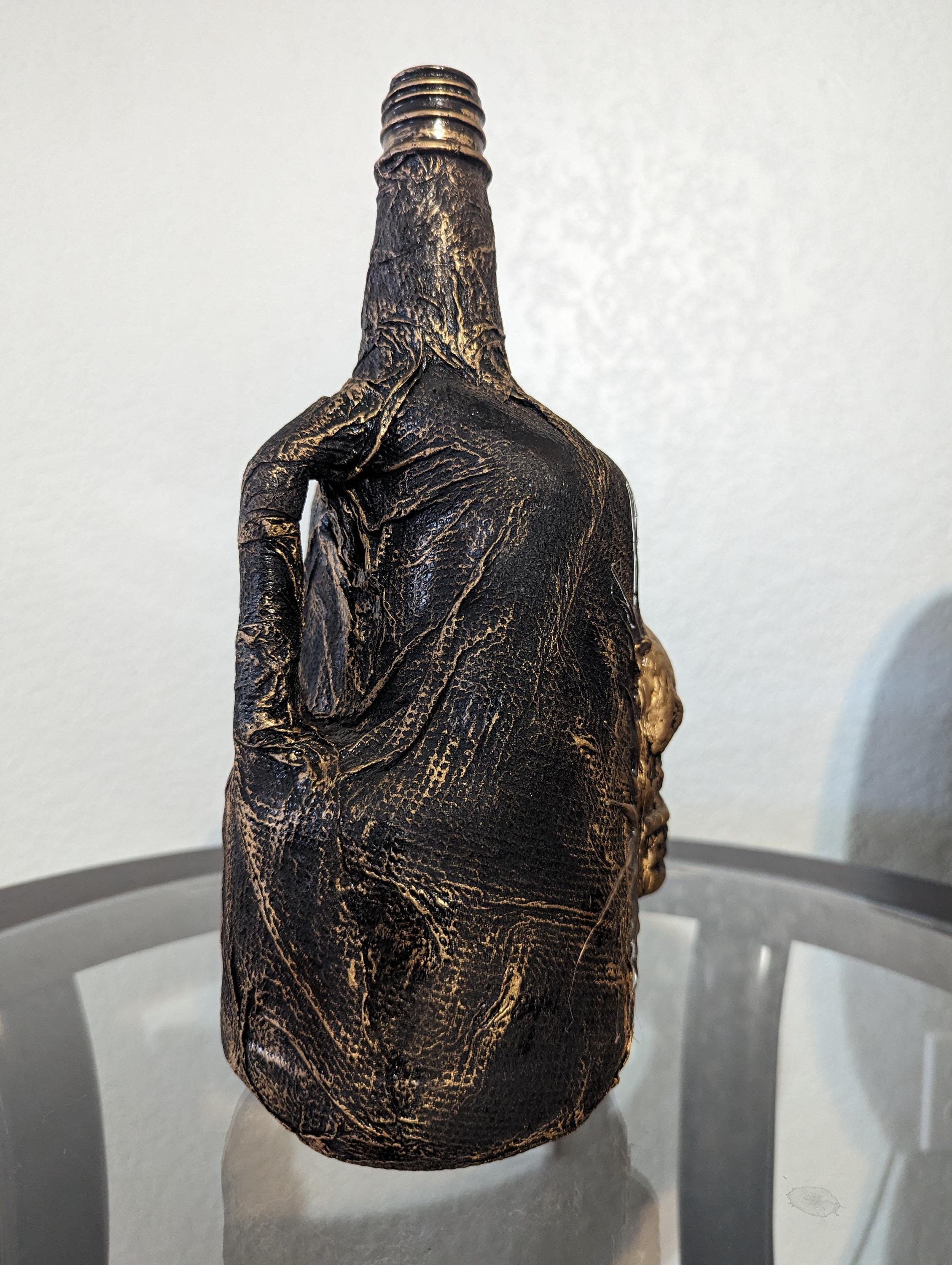 Skull Faced Bottle - Etsy