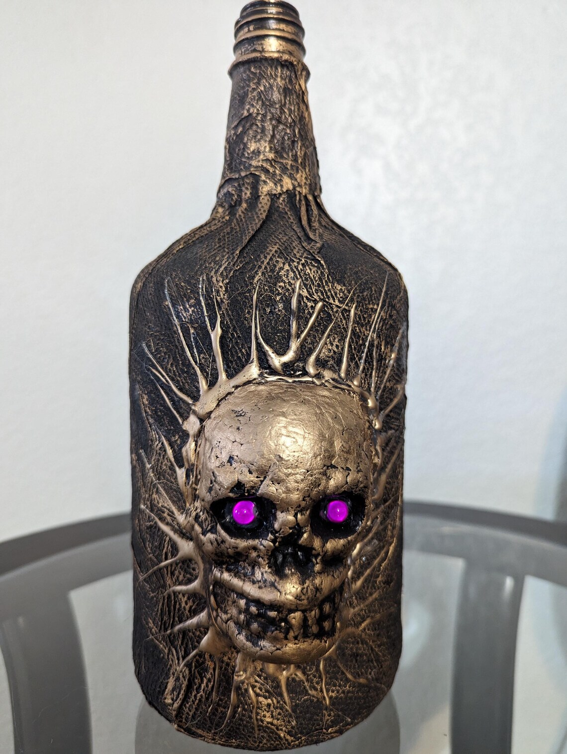 Skull Faced Bottle - Etsy