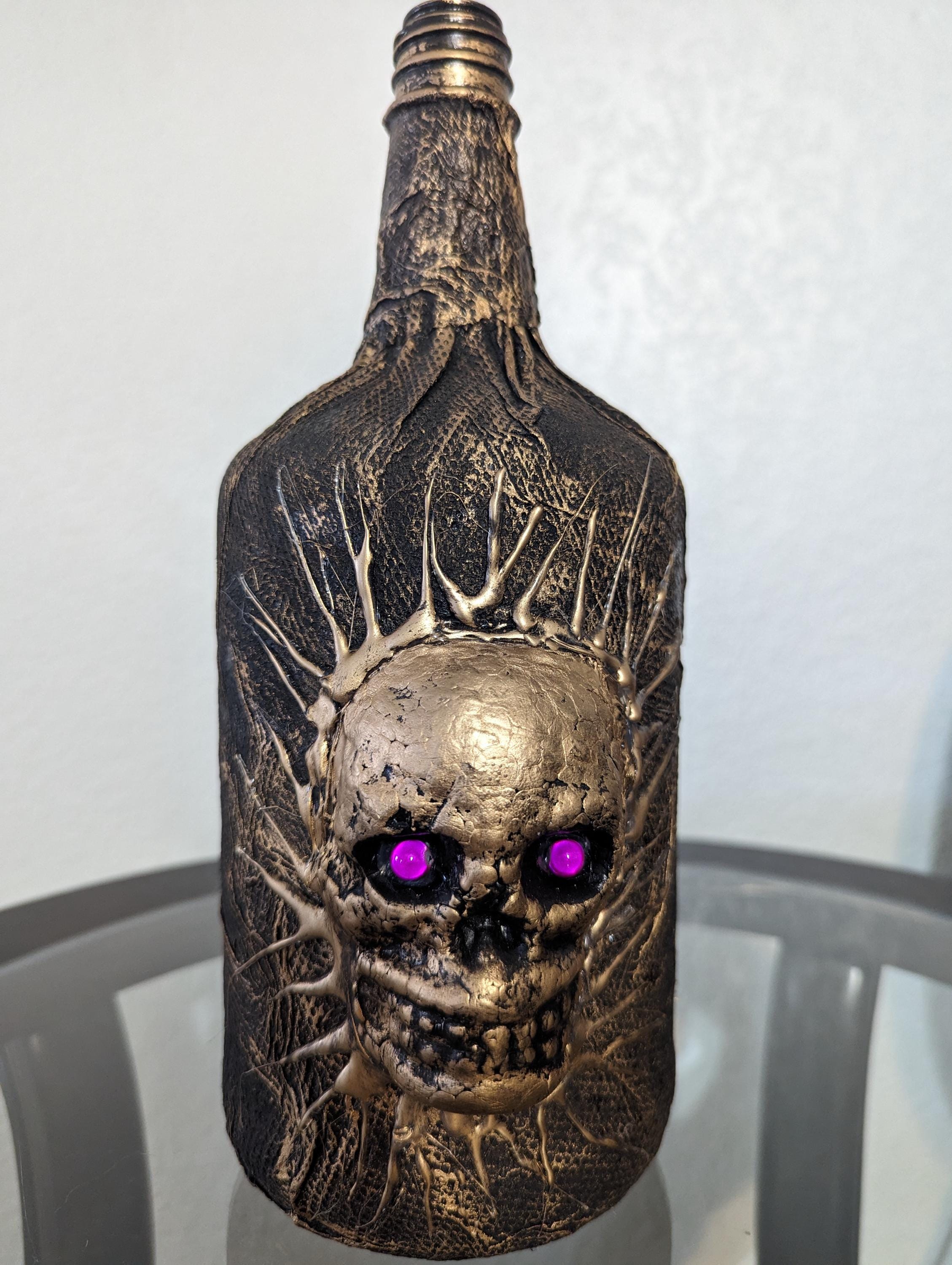 Skull Faced Bottle - Etsy