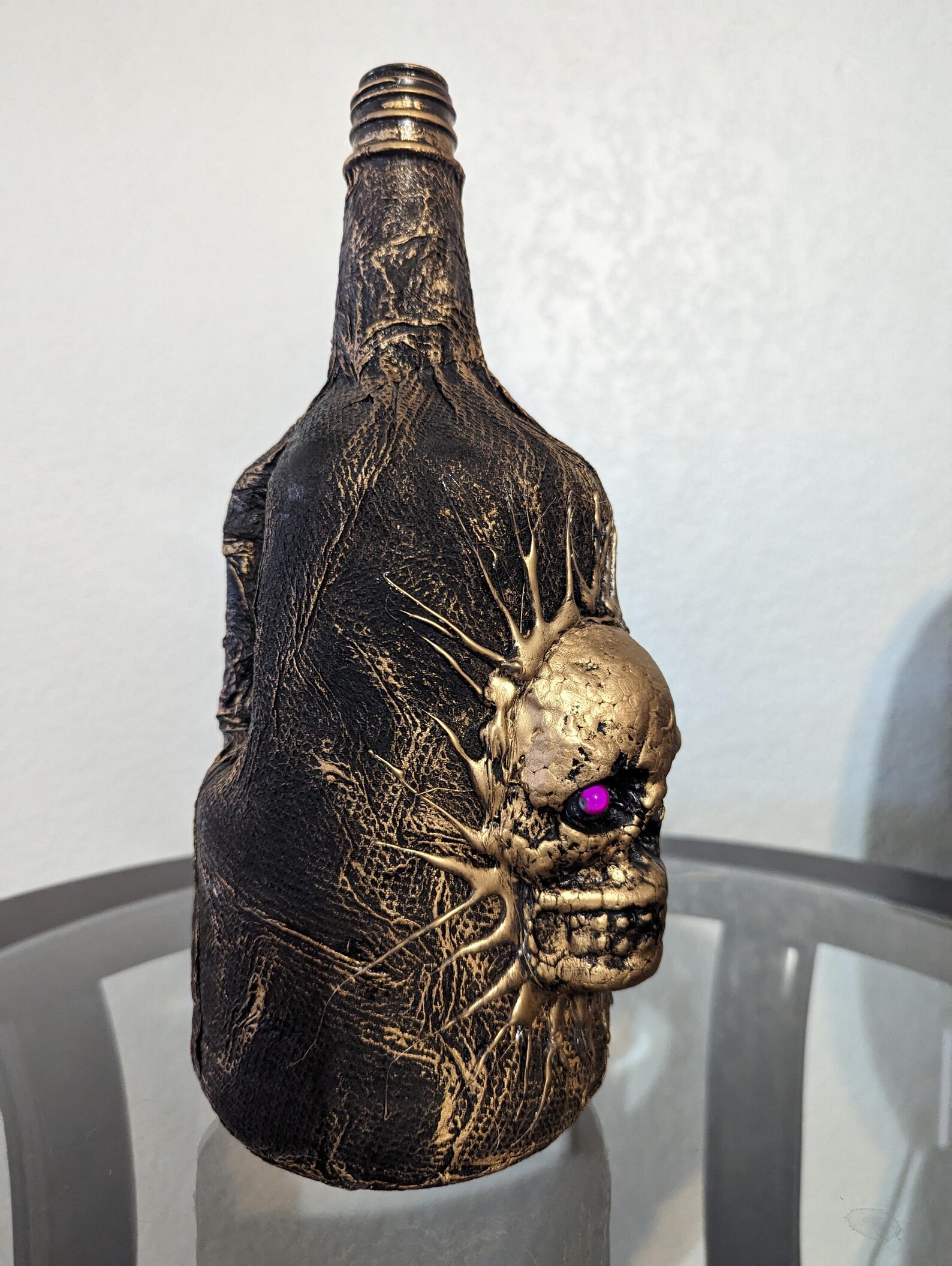 Skull Faced Bottle - Etsy