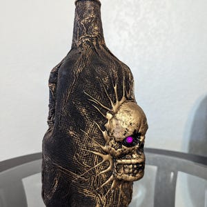 Skull Faced Bottle - Etsy