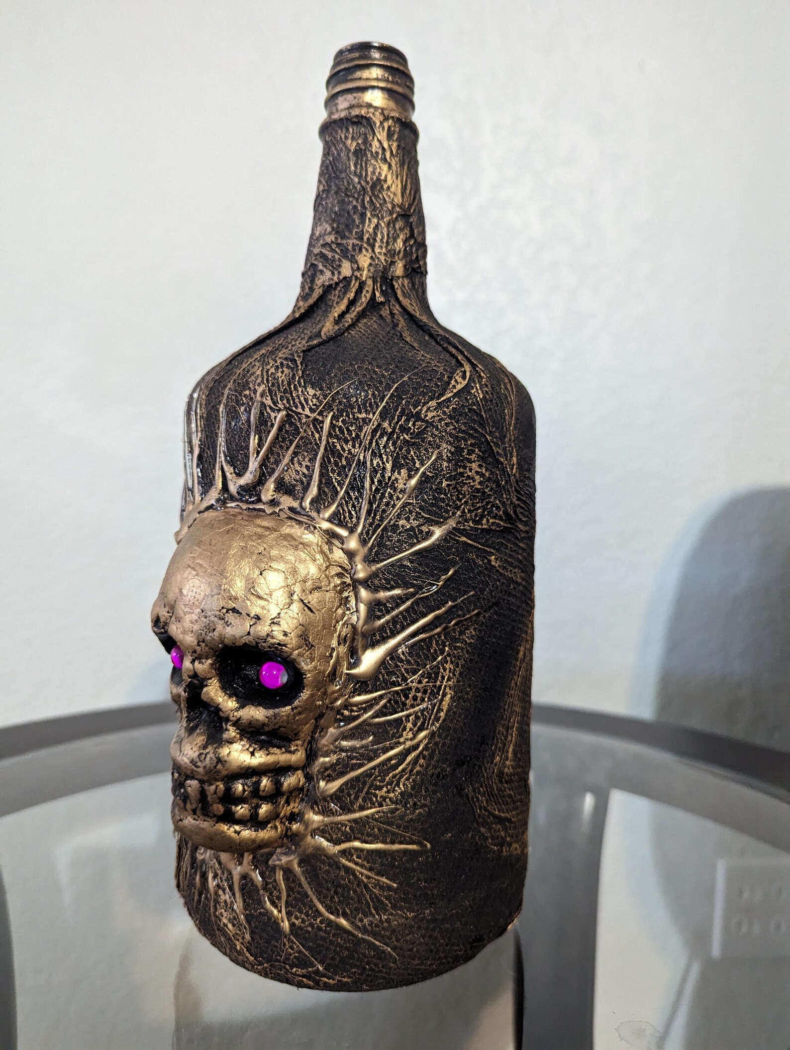 Skull Faced Bottle - Etsy