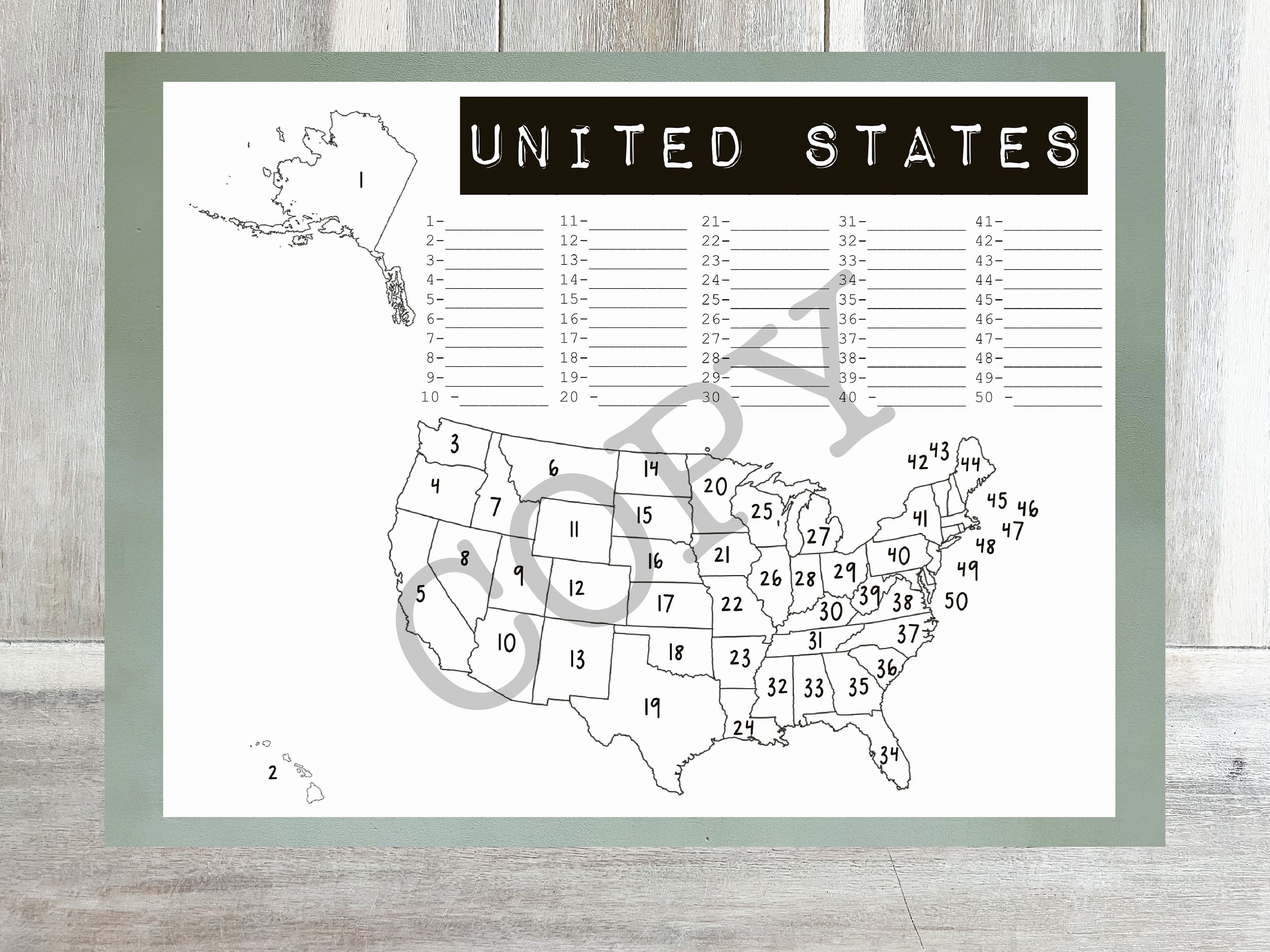 United States Map *test* - Etsy