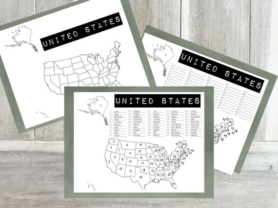 United States Map test - Etsy