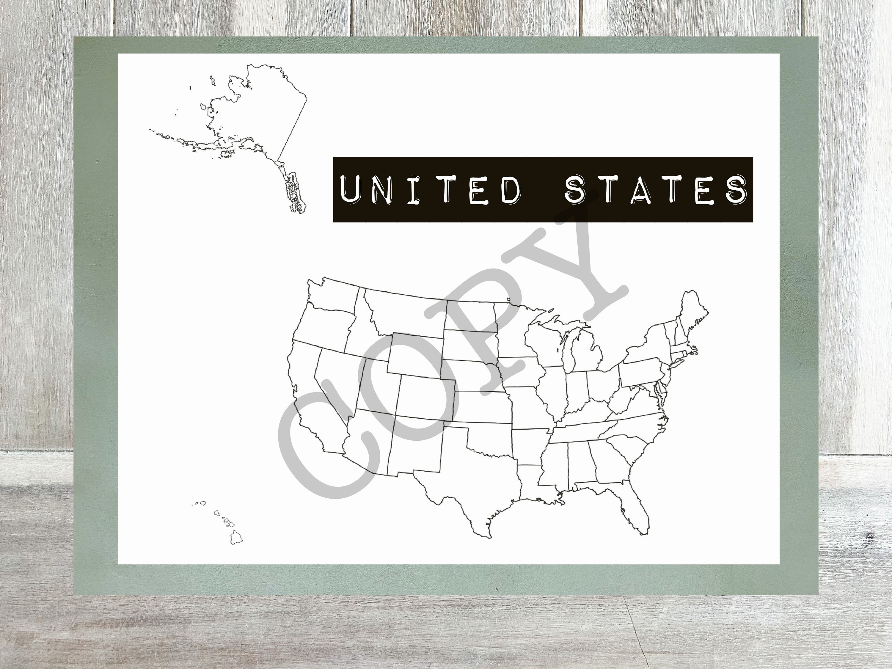 United States Map *test* - Etsy