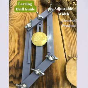 Earring Drill Guide the Edge Tool for Polymer Clay Resin Leather Etsy Canada