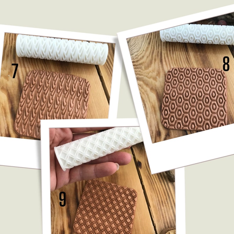 Embossing Texture Roller Set: Polymer Clay, Ceramic & Sugar Paste - Etsy