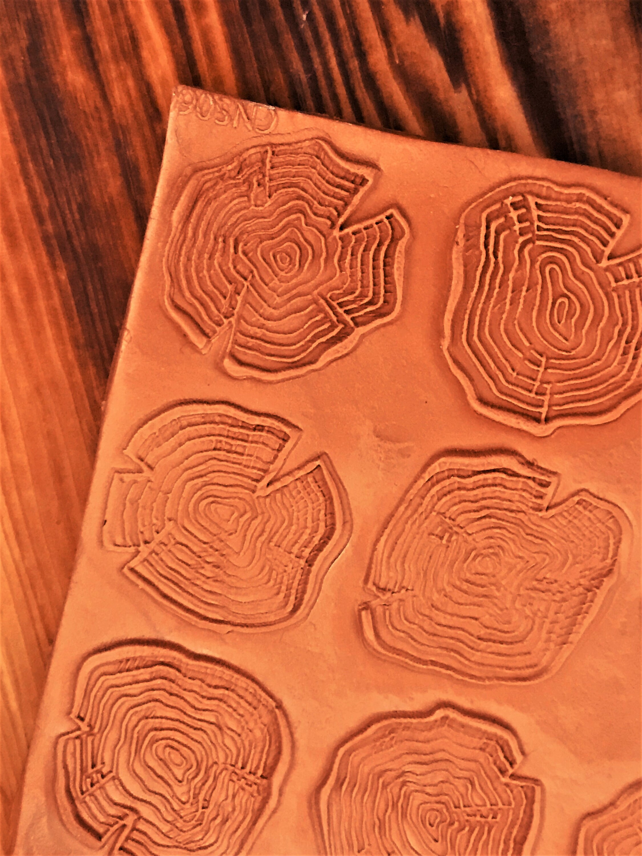 Tree Snag Pattern Texture Mat, Polymer Clay Texture Sheet, Embossing ...