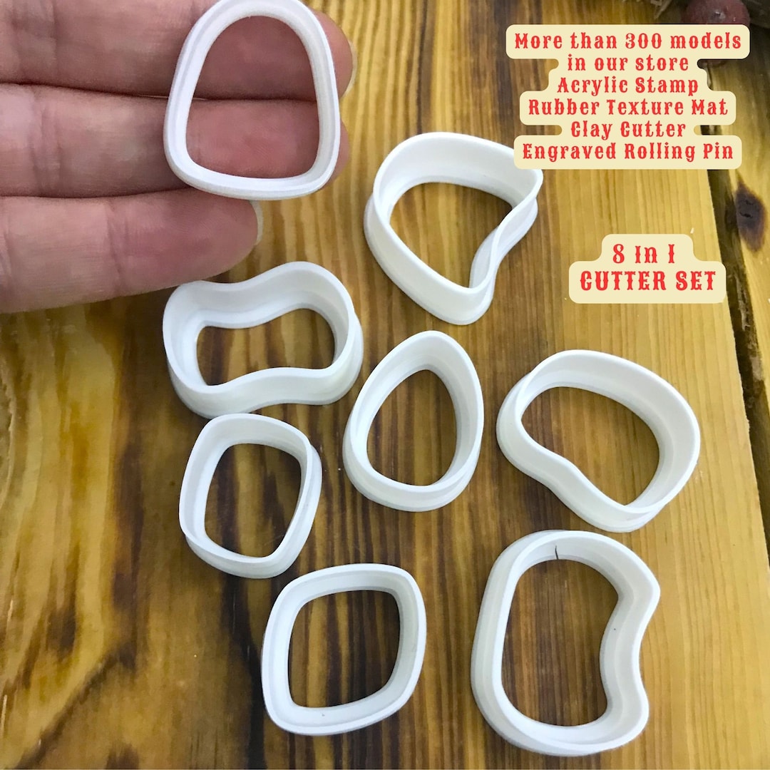 Amorphous Cutter Set for Polymer Clay, Cookie Dough, and Fondant ...