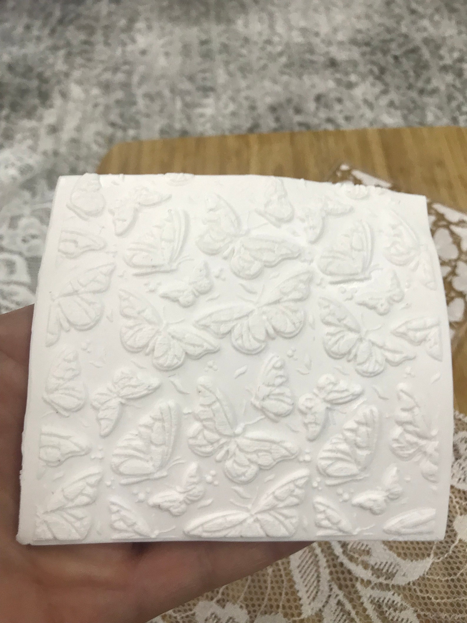 Butterfly Pattern Texture Mat Texture Tile Embosser Stamp - Etsy