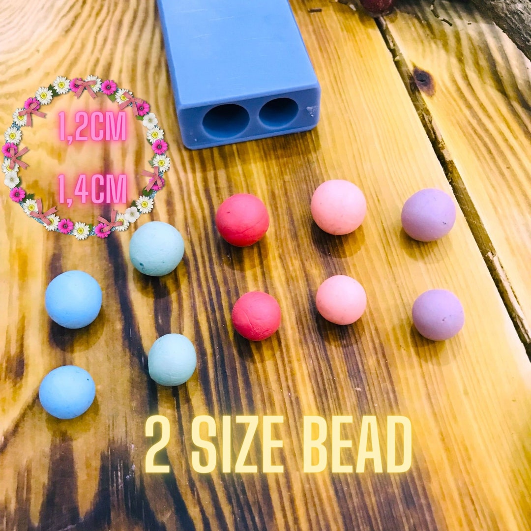 2 Size Bead Roller for Polymer Clay Jewelry, Bead Maker bead Diameter 1 ...