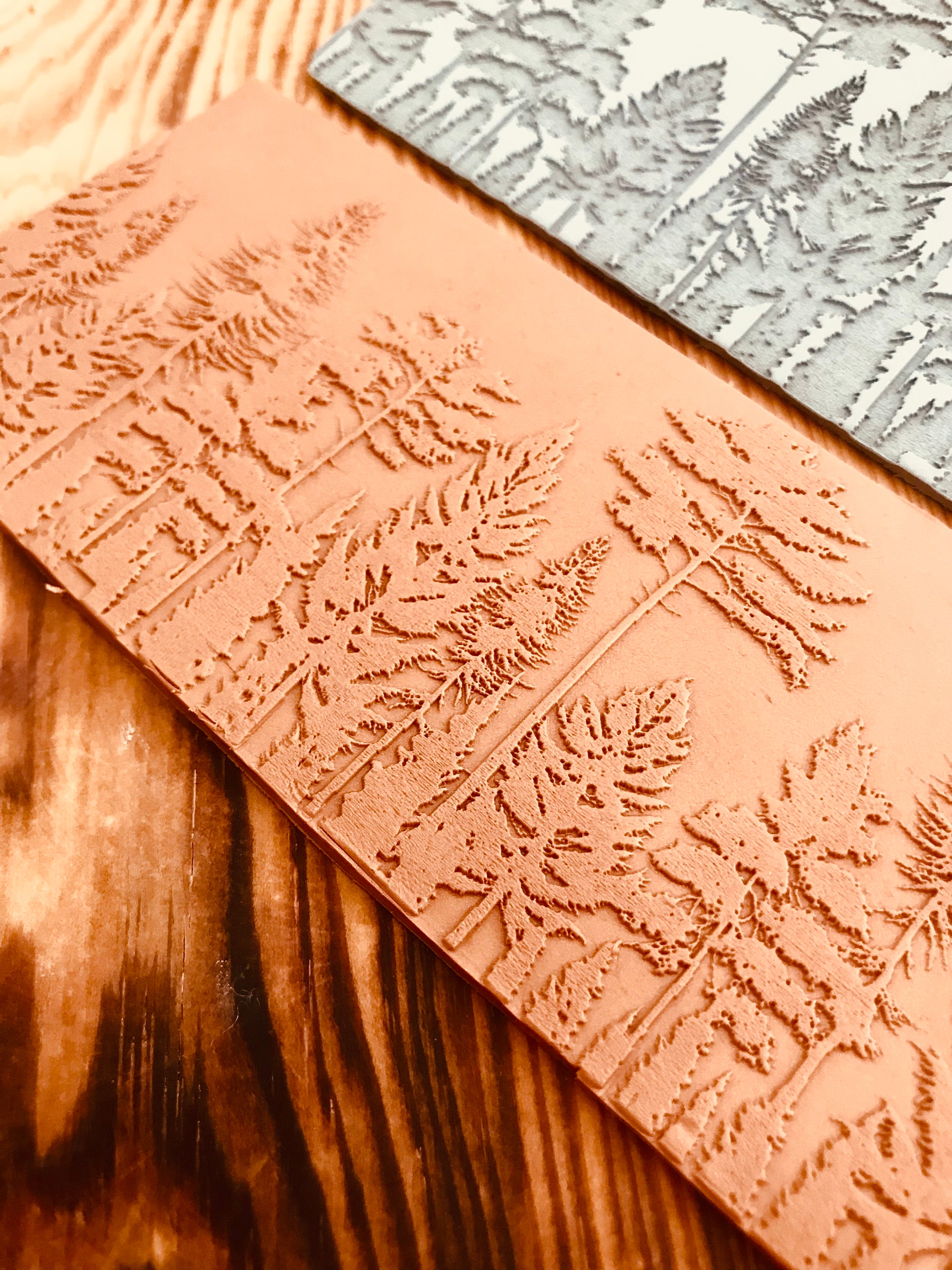 Forest Landscape Rubber Texture Mat: Clay & Jewelry Design (7x14.5cm ...