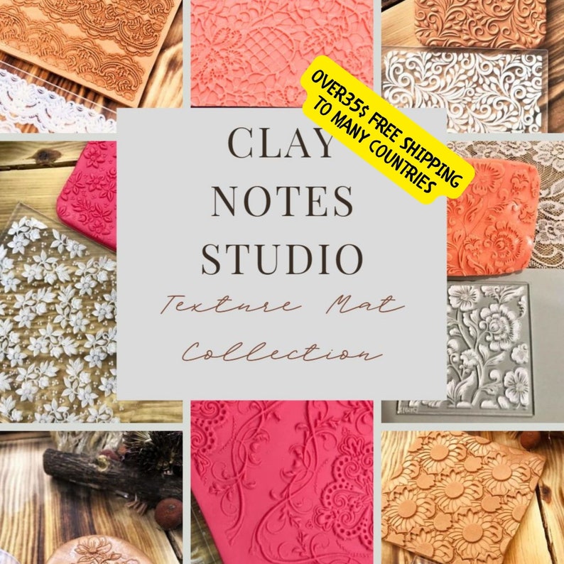Vintage Pattern Texture Mat,polymer Clay, Embossing Stamp, Acrylic ...
